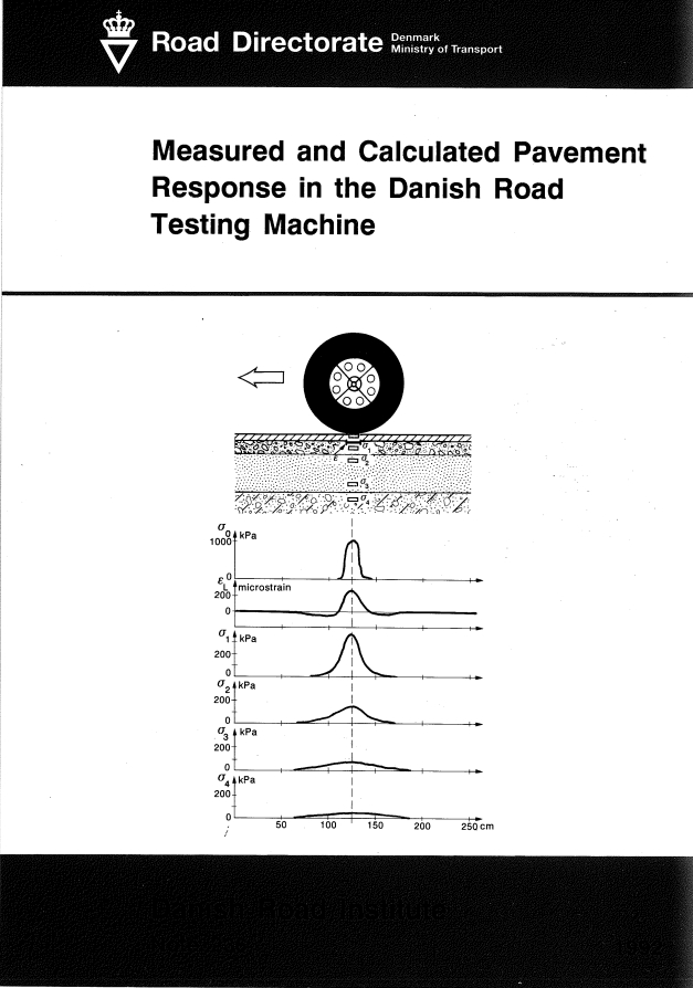 Measured and calculated pavement response in the danish road testing ...