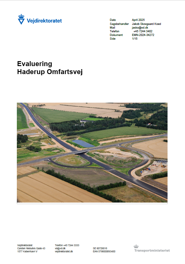 Evaluering Haderup Omfartsvej